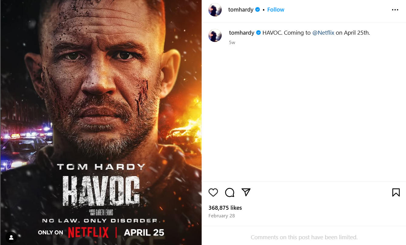 Havoc On OTT: Know Plot, Cast, Streaming Platform, Release Date And More About Tom Hardy’s ...