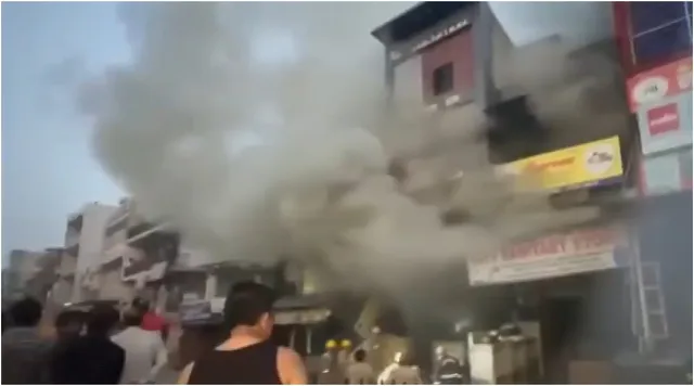 Noida: Fire Erupts In Sector 5 Market Area, Dousing Operation Underway