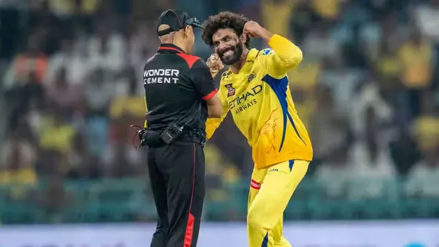 IPL 2025: Ravindra Jadeja's Jubilant Celebration In Umpire's Face After Ayush Badoni's Wicket ...