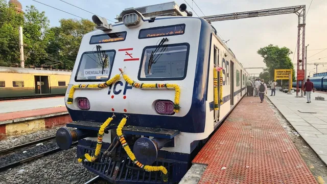 Southern Railway Begins Chennai's First AC Suburban Train Service ...