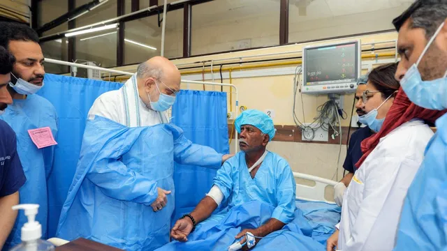 Union Minister Amit Shah Meets Pahalgam Terror Attack Victims In Anantnag Hospital