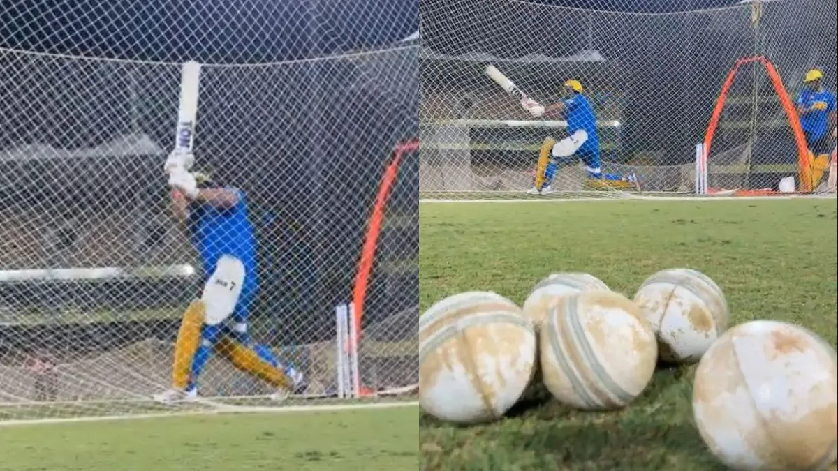 IPL 2025: MS Dhoni Unleashes Massive Hits During 6-ball Challenge Ahead ...