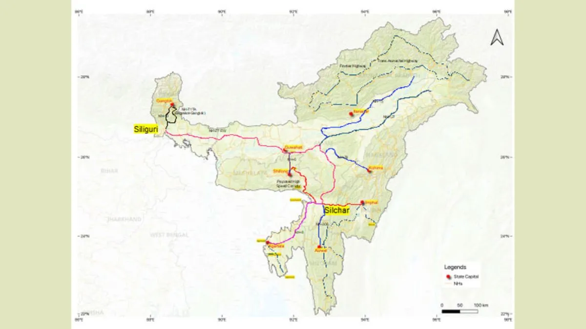 Shillong To Silchar Greenfield High-Speed Corridor: 167 Km Highway ...