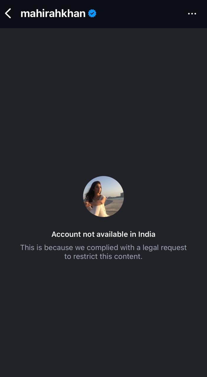 Hania Aamir, Mahira Khan, Ali Zafar And Other Pakistani Actors' Instagram Accounts Unavailable ...