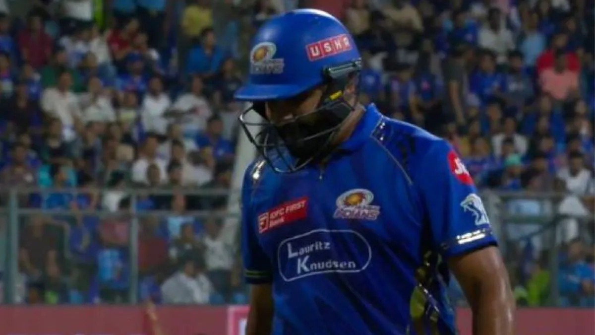 MI vs GT: Wankhede Falls Silent As Rohit Sharma Departs For 7; Ashish ...