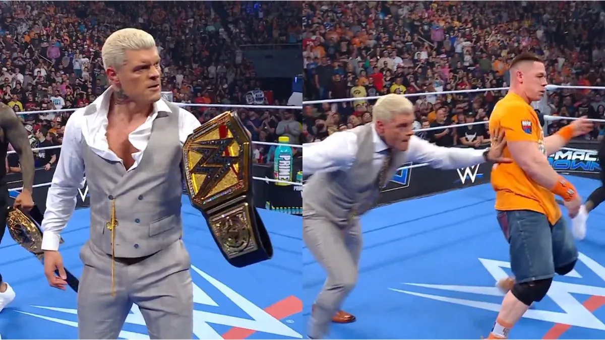 WWE SmackDown Results, May 30: Cody Rhodes Steals John Cena's Championship Belt After Attacking ...