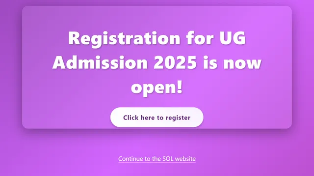 Delhi University Registration 2025: DU Begins Registration For UG ...