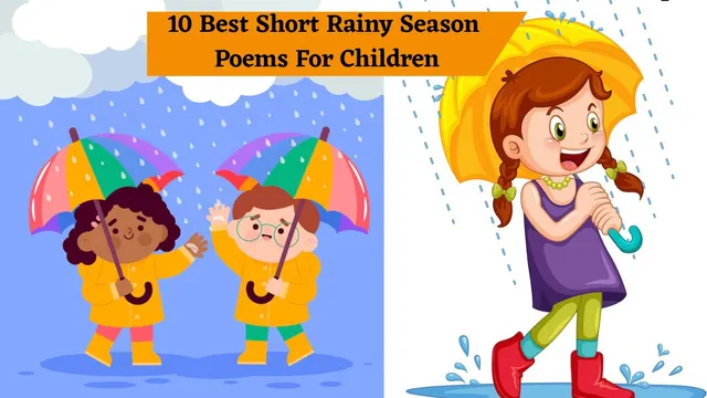 10 Best Short Rainy Season Poems For Kids: Rain Rain Go Away, Drip Drop ...