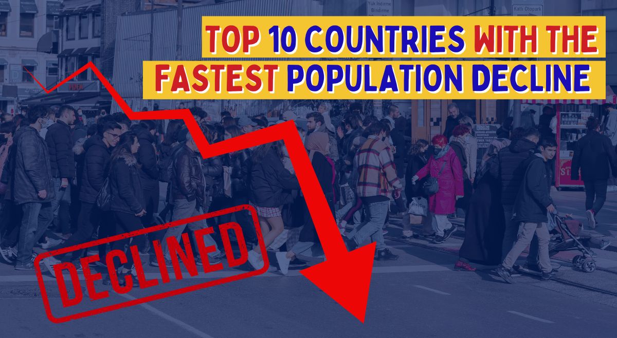 Which Are The Top 10 Countries With The Fastest Population Decline Percent?