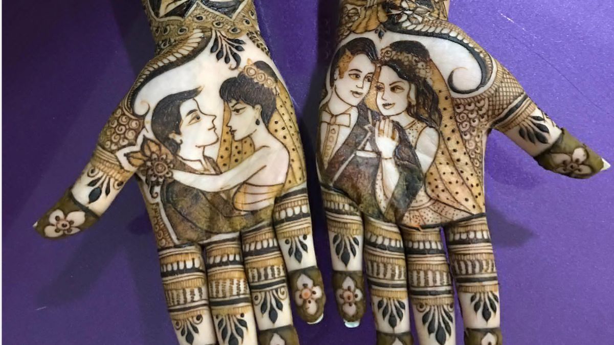 Couple Mehndi Designs: 6 Simple And Beautiful Front-Hand Designs For ...