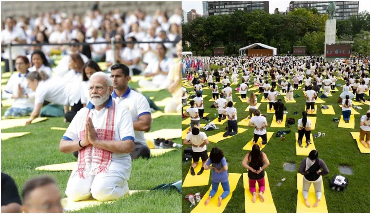 'Direction Of Peace': PM Modi Performs Yoga At Yoga Day Event In Vizag ...