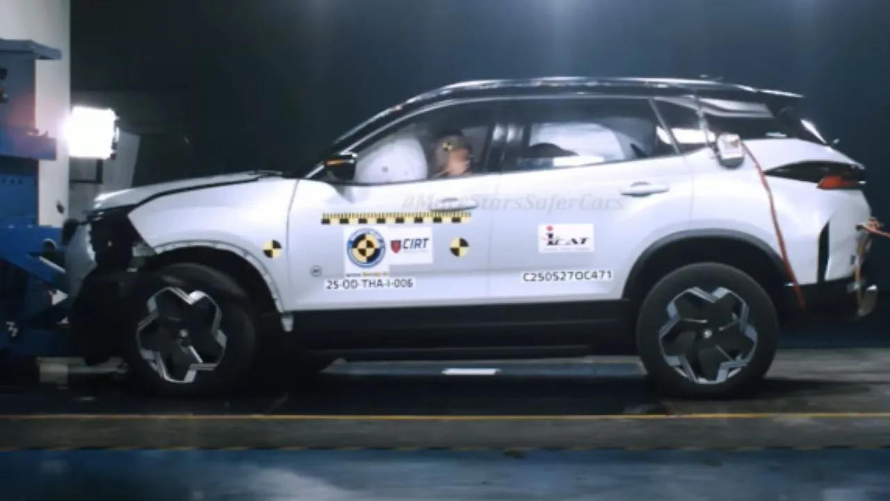 Tata Harrier EV Scores 5-Star Safety Rating In Bharat NCAP Crash Test ...