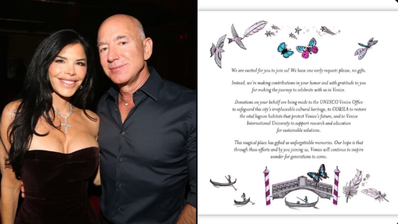 'Is This The Actual Invite?': Jeff Bezos’ ‘No-Gift’ Wedding Card Goes ...