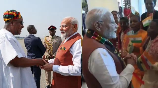 PM Modi Gets Historic Welcome On Ghana Visit: 'Hare Rama' Chants, Guard Of Honour And 21-Gun ...