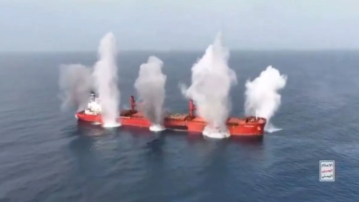 Houthi Rebels Release Video Of Deadly Red Sea Assault, Sinking ...