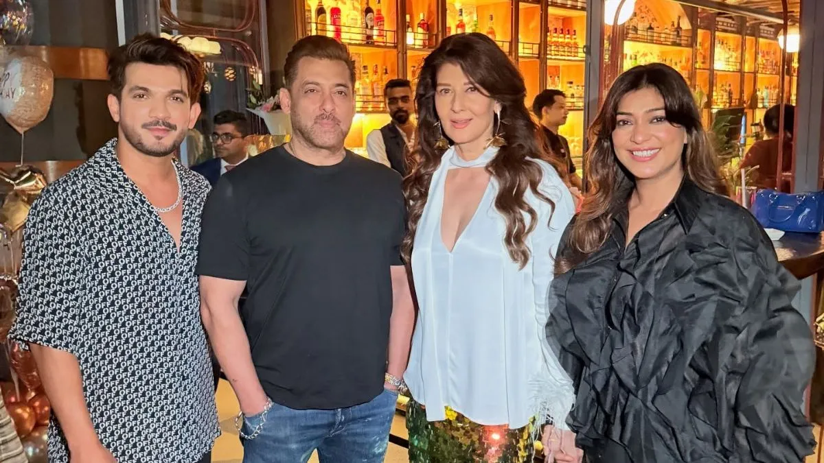 Salman Khan Makes Appearance At Ex-Girlfriend Sangeeta Bijlani’s Birthday Party, Arjun Bijlani ...