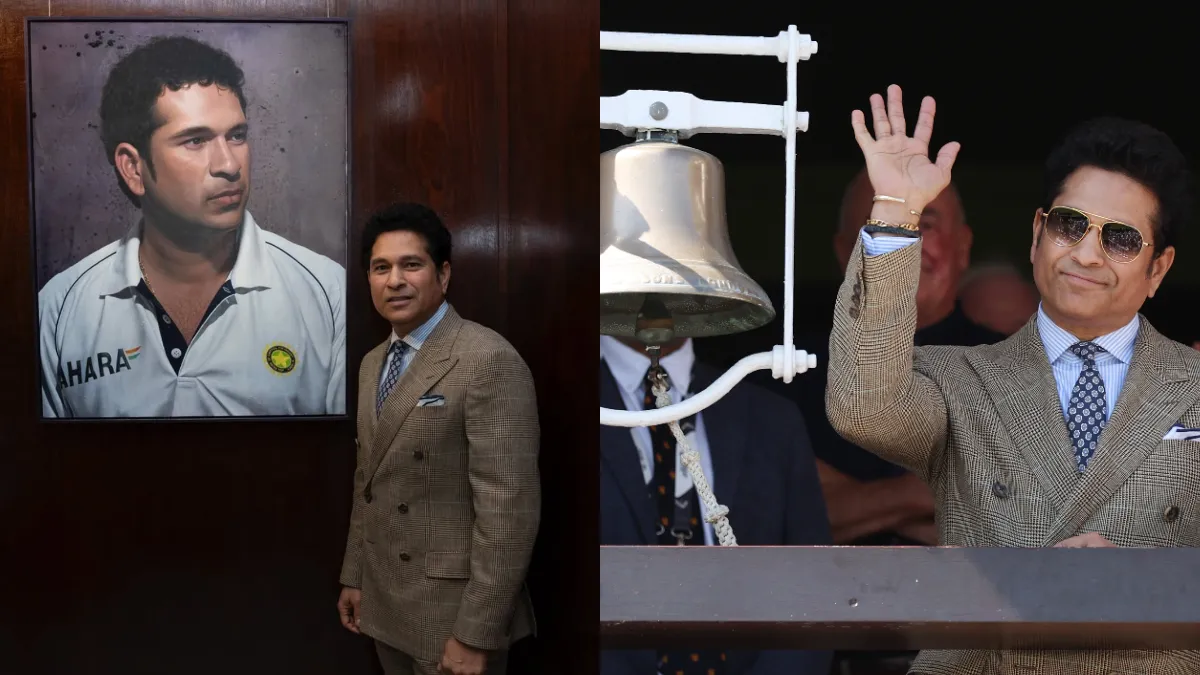 Sachin Tendulkar Rings Bell At Lord's As MCC Unveils Indian Legend's ...