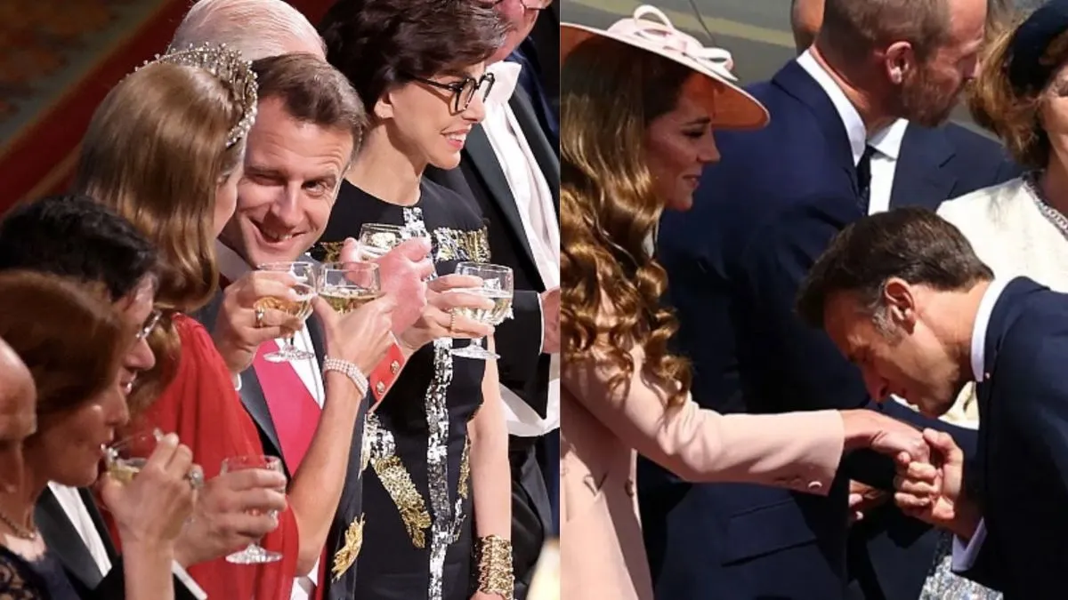First The Kiss, Then The Wink: Macron’s Royal Moment With Princess Kate ...