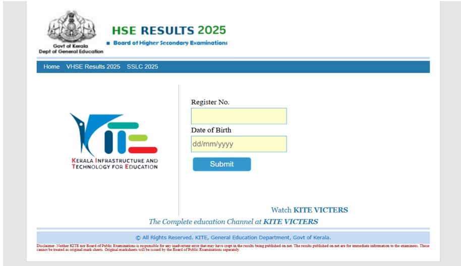 Kerala Plus Two SAY Result 2025 To Be Released At keralaresults.nic.in ...