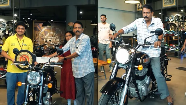 Kerala Man Surprises Father With Dream Bullet Bike After 14 Years ...
