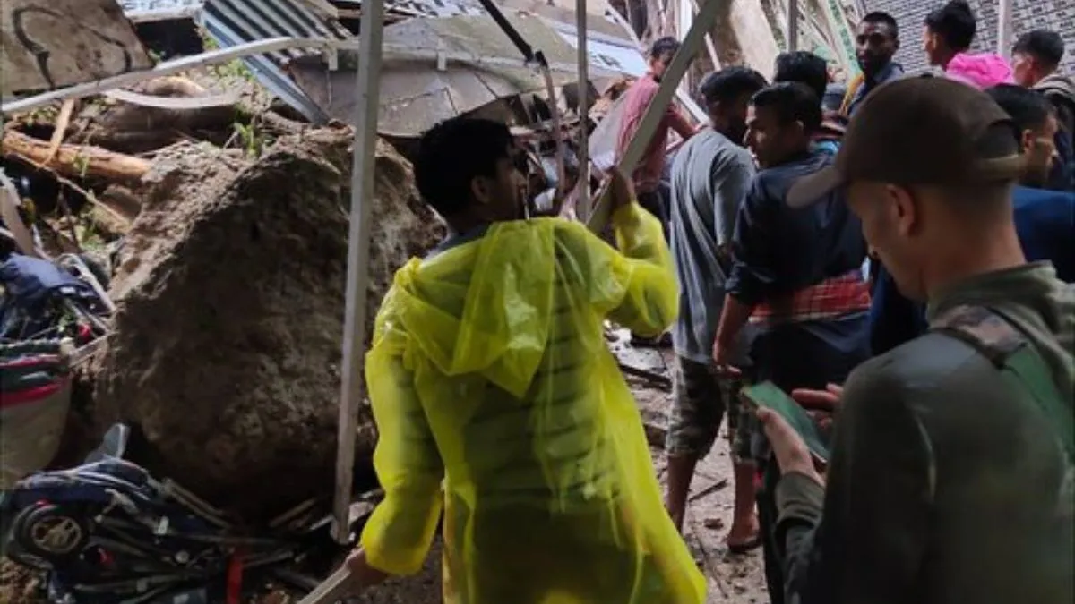 J-K: Landslide Hits Vaishno Devi Yatra Route In Katra After Heavy Rain, 4 Injured; Several ...