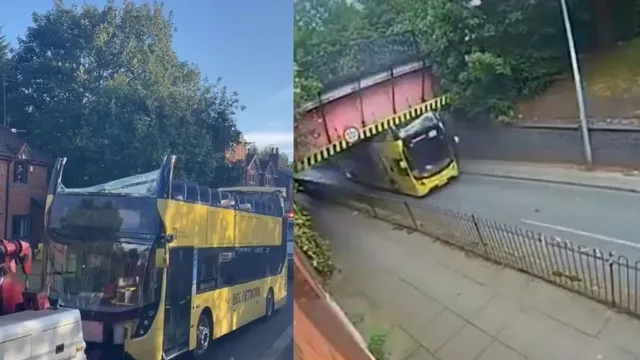 Terrifying Footage Captures UK Double-Decker Bus Slamming Into Low ...