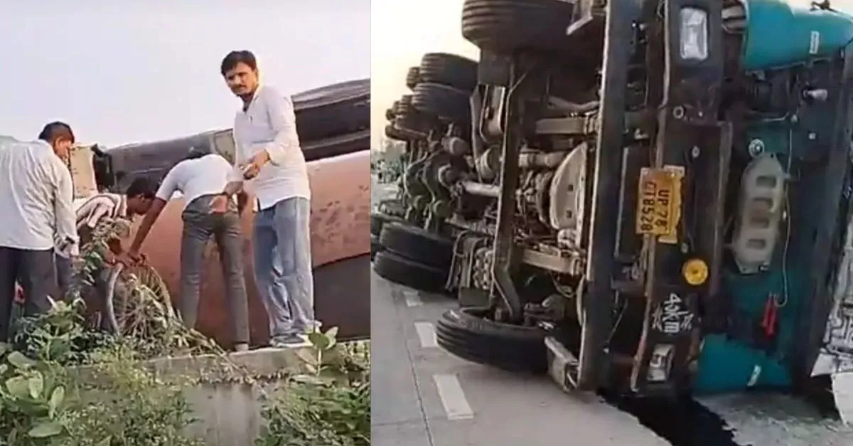 UP Accident: 1 Dead, Several Injured After Acid Tanker Overturns In ...