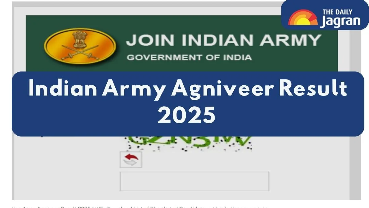 Indian Army Agniveer CEE 2025 Result OUT: Army Bharti Scorecards Released At joinindianarmy.nic ...