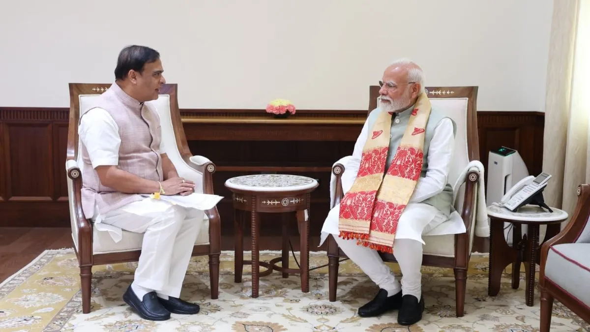 Assam CM Himanta Sarma Meets PM Modi, Briefs On State’s Socio-Economic ...