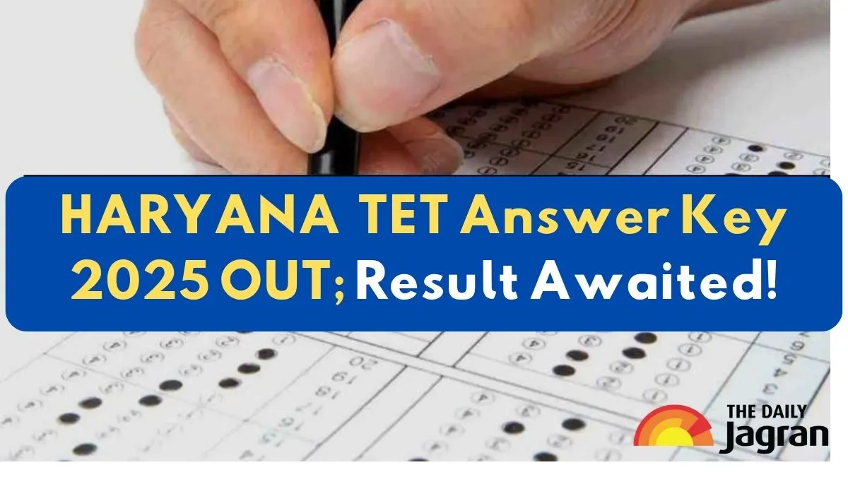 HTET Result 2025: HBSE Haryana TET Answer Key Out For PRT, TGT, PGT At ...