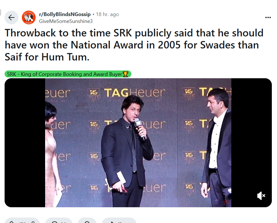 When Shah Rukh Khan Felt He Should Have Got National Award For Swades Not Saif Ali Khan For Hum ...