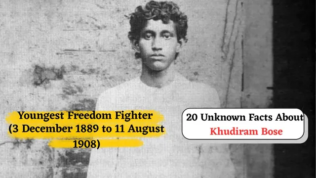 20+ Lesser Known Facts About Youngest Freedom Martyr Khudiram Bose On ...