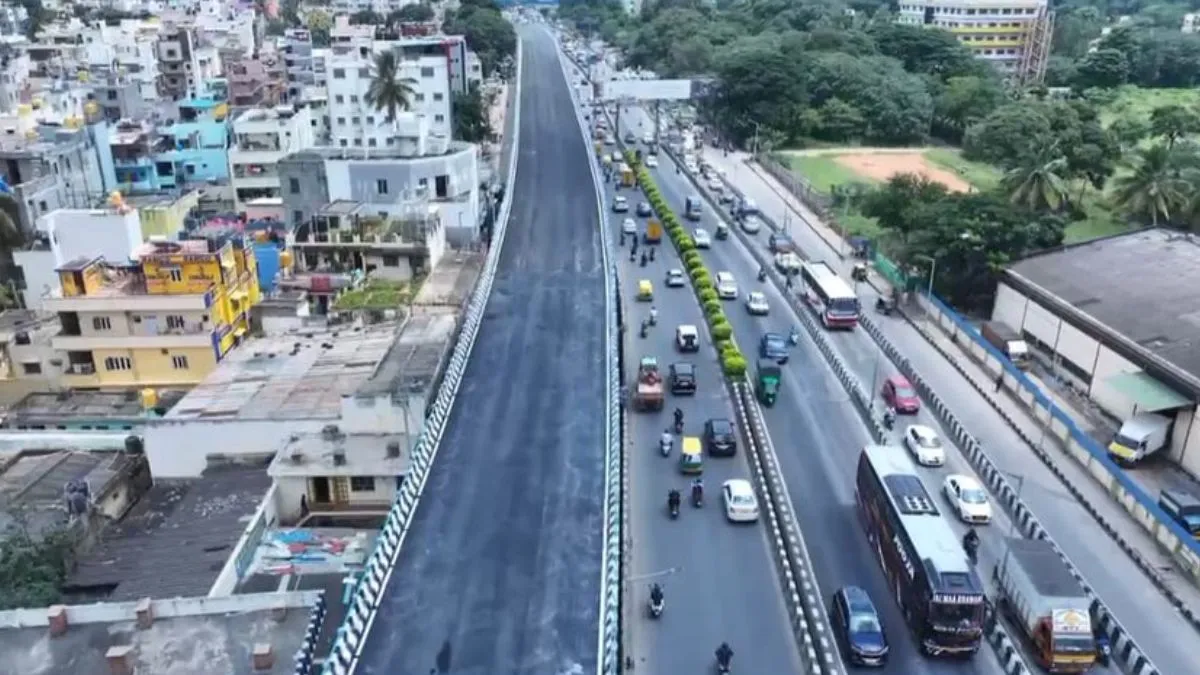 Bengaluru New Hebbal Flyover Loop From Veerannapalya To Baptist ...