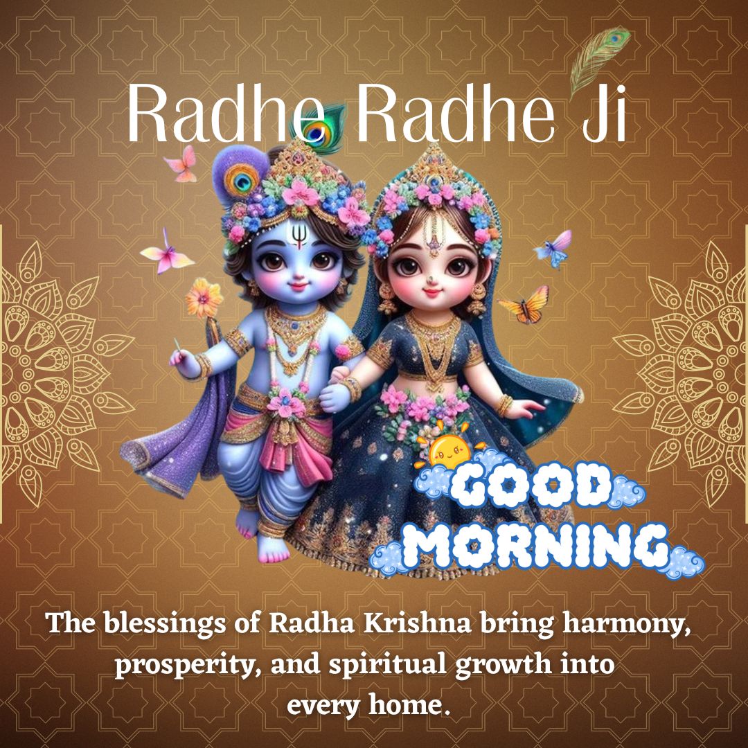 Radhe Radhe Good Morning HD Images Free Download To Share On Whatsapp ...