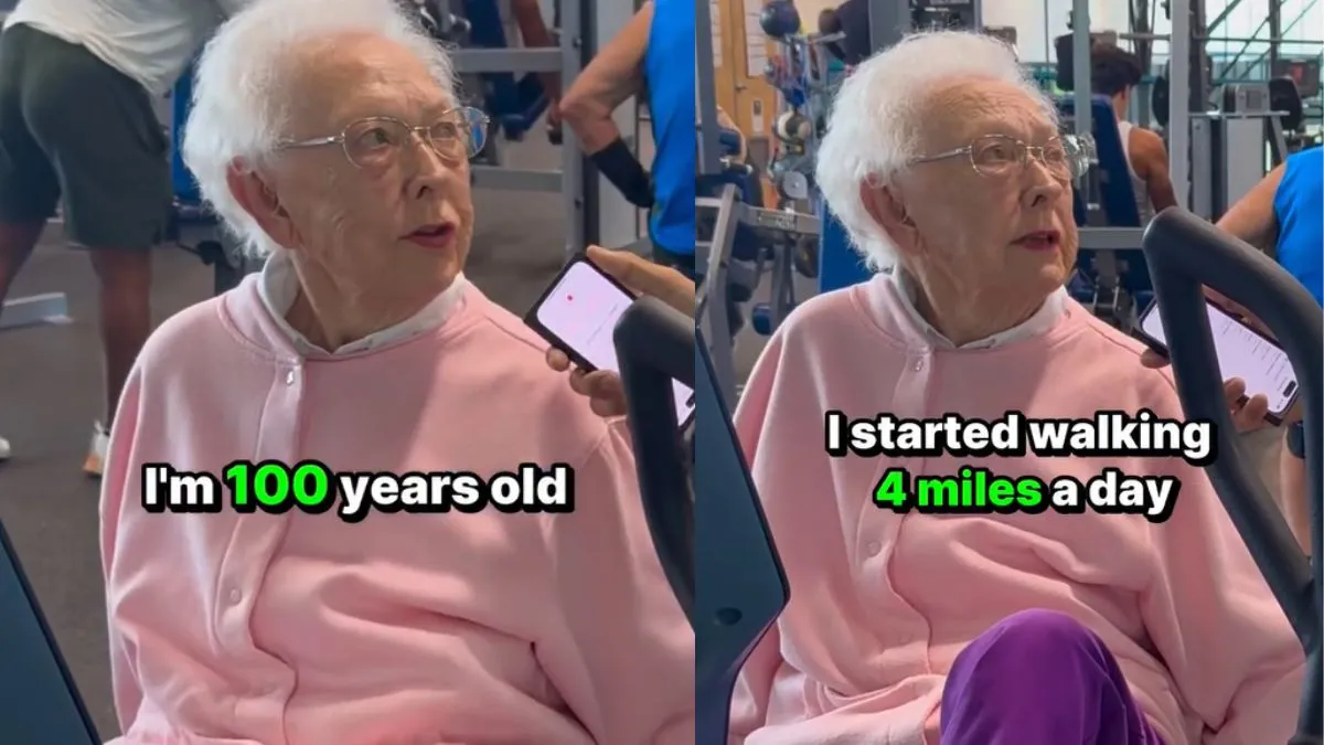 100-Year-Old Woman Walks Over 6 Km Every Day To Stay Fit, Her Exercise ...