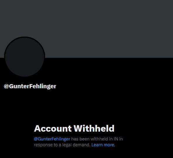 Austrian Economist Gunther Fehlinger’s X Account Banned In India Over ...