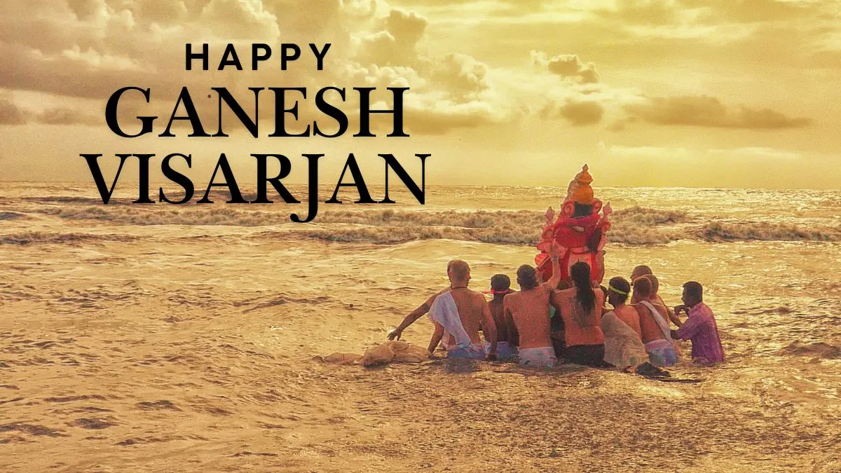 Ganesh Visarjan 2025 Wishes And Messages: Best 55+ Ganpati Visarjan ...