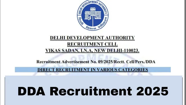 DDA Recruitment 2025: Apply Online For 1732 Vacancies Including JE-Stenographer At dda.gov.in ...