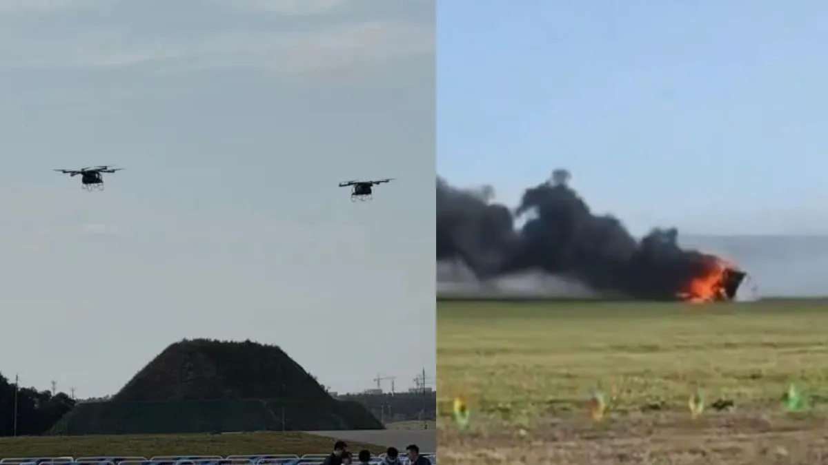 Flying Cars Collide In China: AeroHT Vehicles Crash During Rehearsal ...