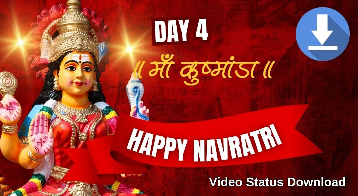Happy Shardiya Navratri 2025 Day 4 Video Status: Download Maa Kushmanda ...
