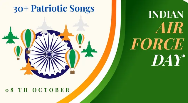 30+ Patriotic Songs To Celebrate Indian Air Force Day 2025 With Pride