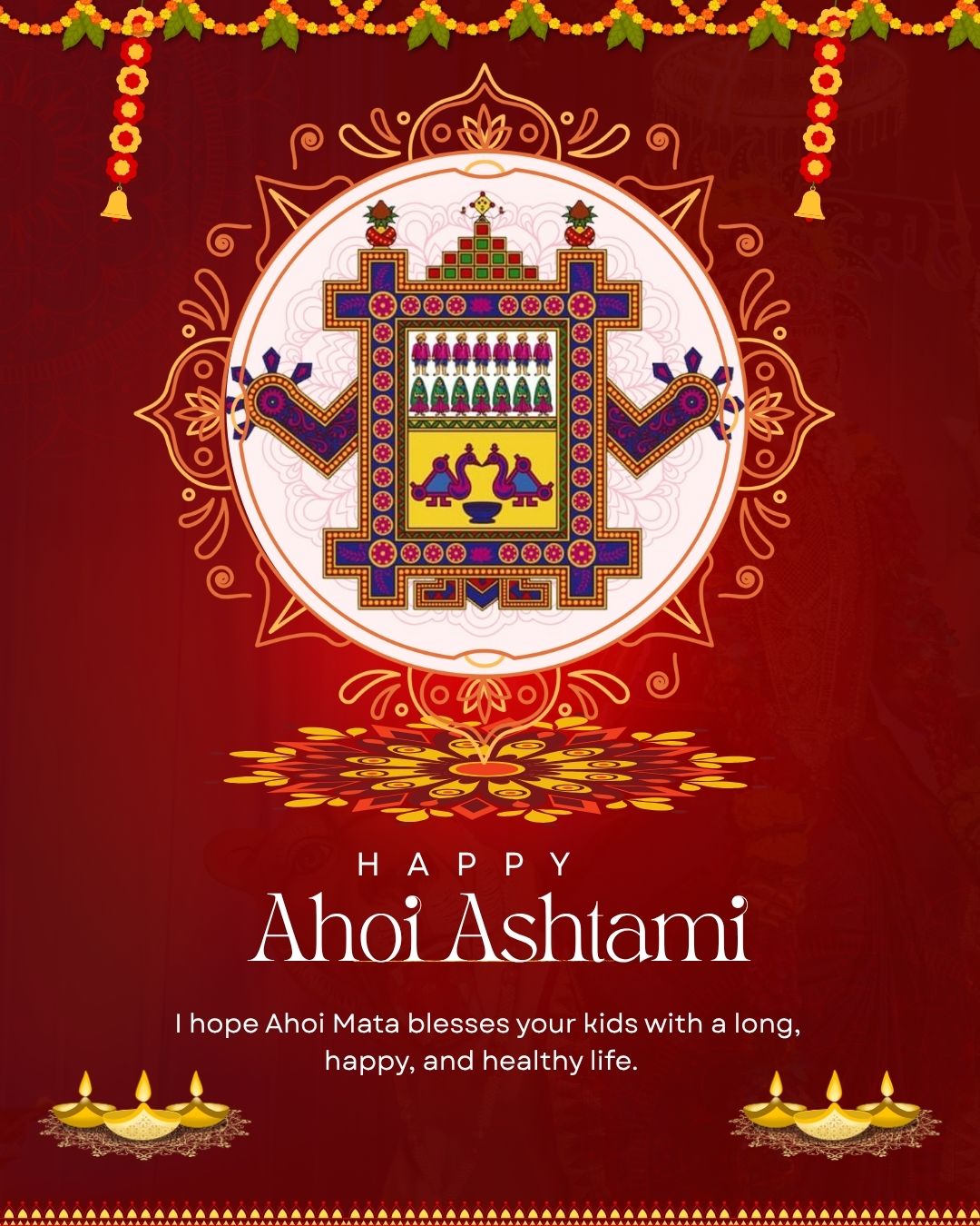 Happy Ahoi Ashtami 2025: 30+ Wishes, Quotes And Greeting Messages With ...