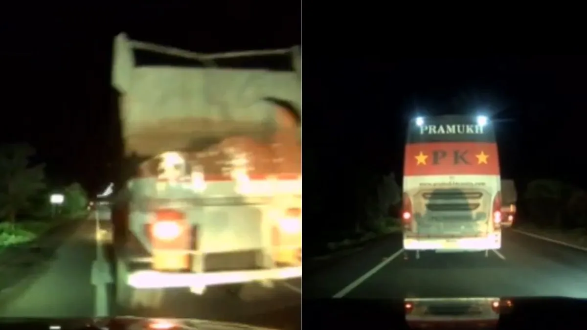 Viral Dashcam Video Shows Near-Fatal Accident On Bengaluru-Hyderabad ...
