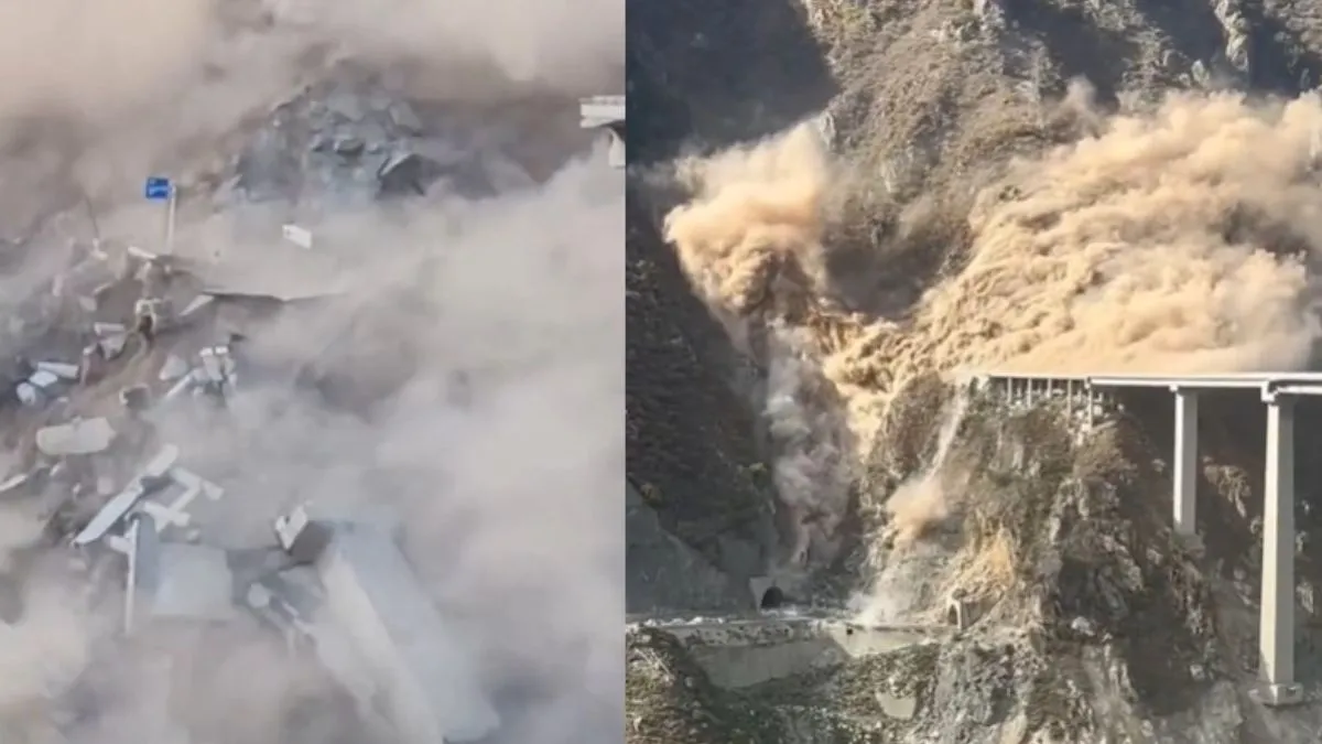 China’s 2,500-Foot Hongqi Bridge Crumbles Into River After Hillside ...