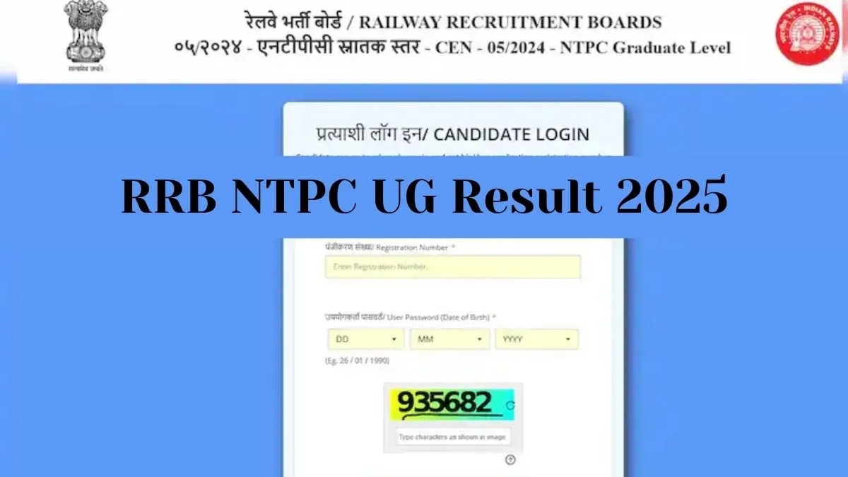 RRB NTPC UG Result 2025: Region-Wise Undergraduate Level CBT 1 Merit ...