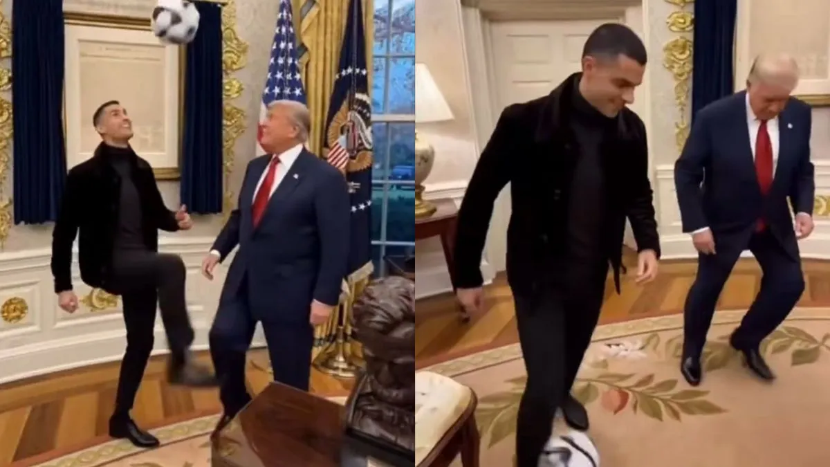 Cristiano Ronaldo, Donald Trump Display Football Masterclass Inside ...