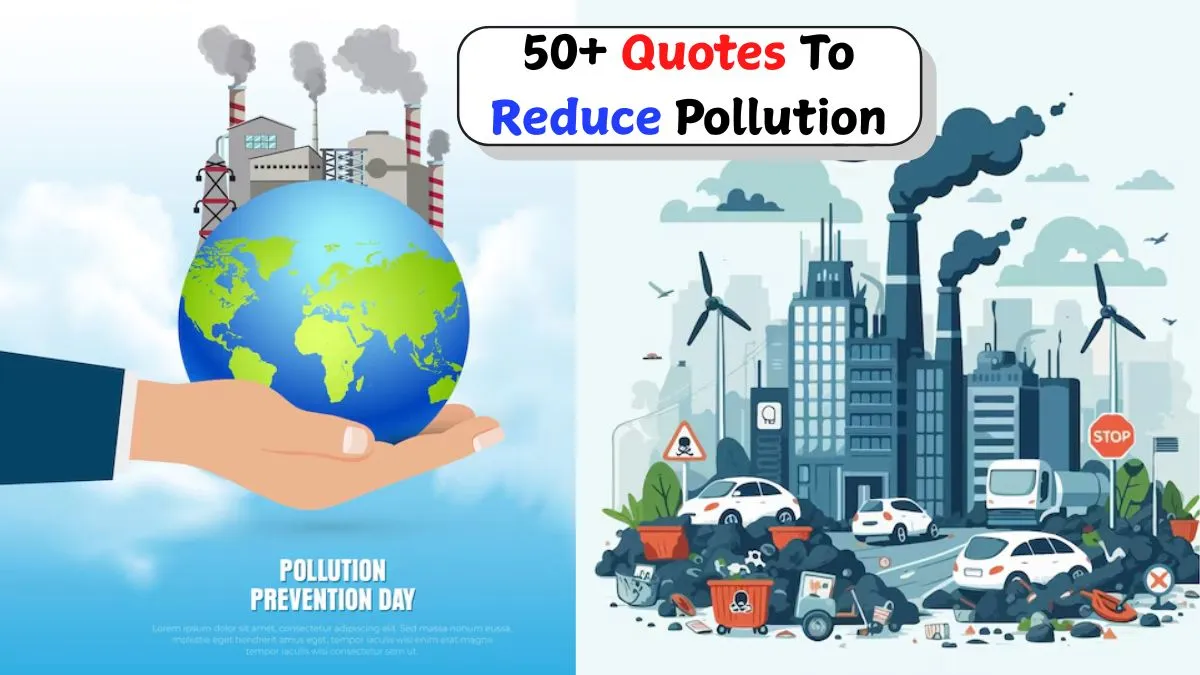 50+ Motivational Quotes And Effective Ways To Stop Pollution | World ...