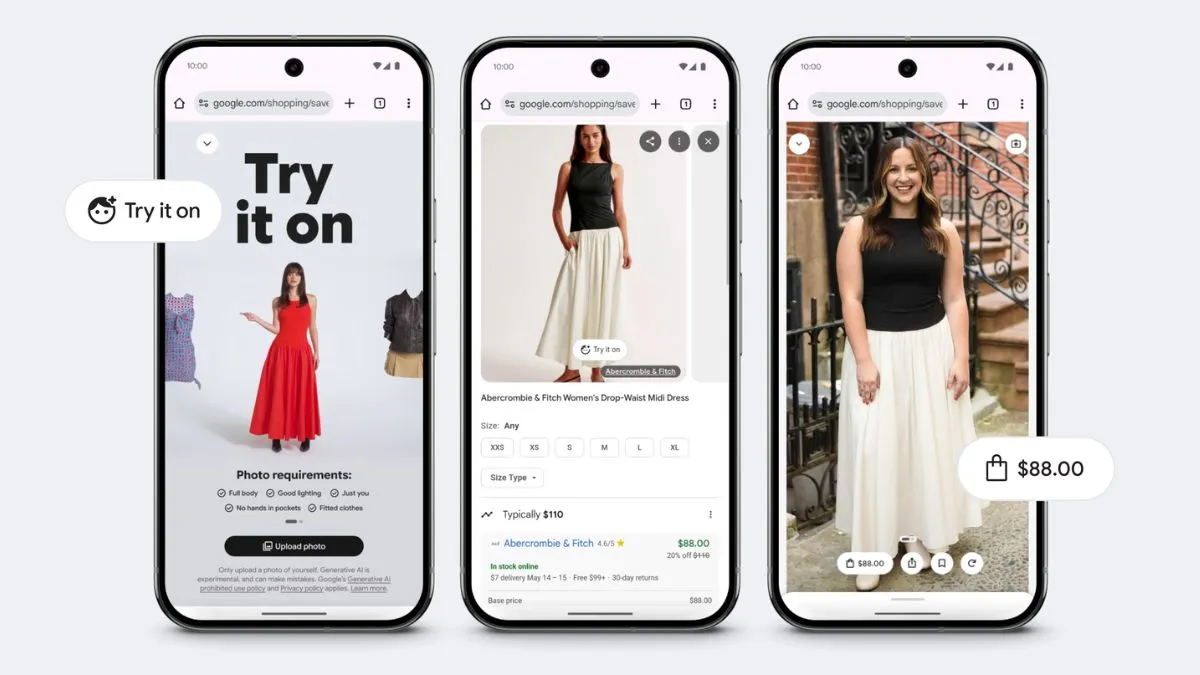 Google Launches AI Powered Virtual Try-On In India: Try Clothes ...