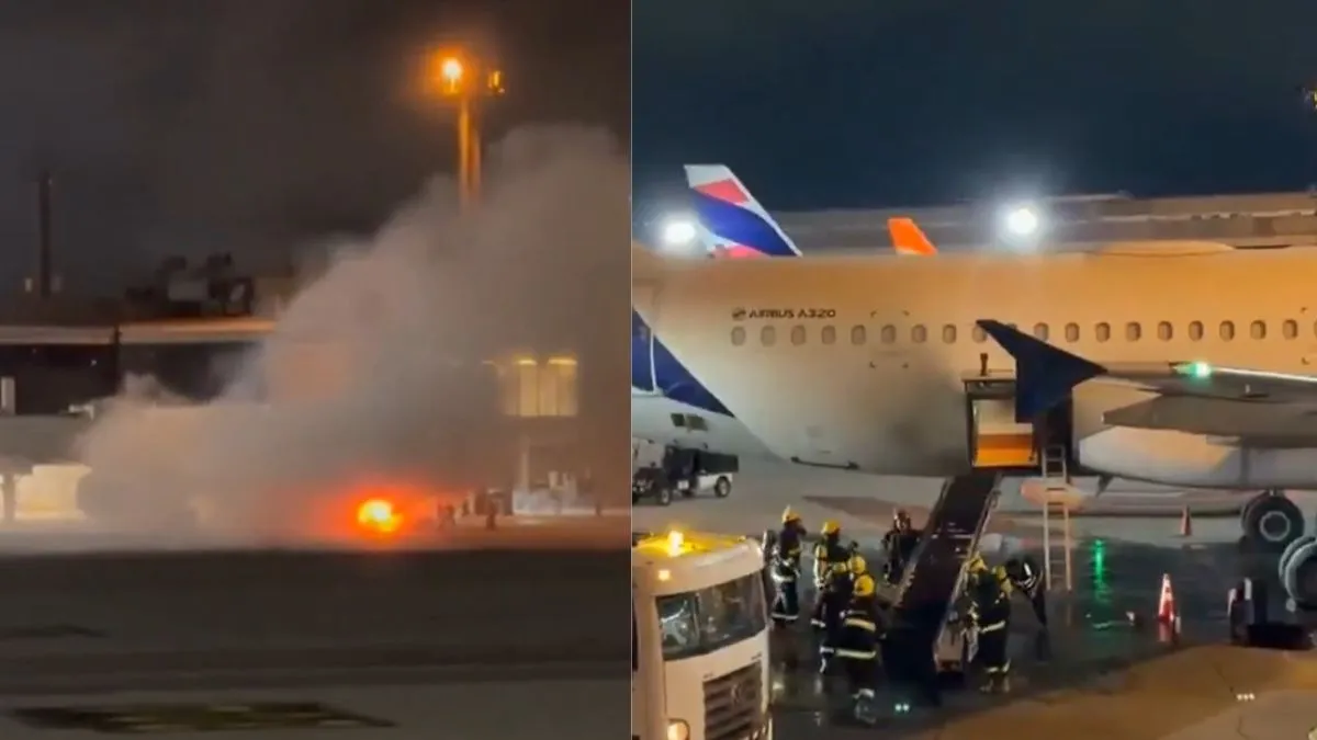 Airbus A320 With 180 Passengers Catches Fire At Brazil Airport, Thick ...