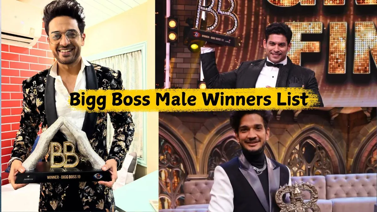 Complete List Of Male Winners In Bigg Boss History: Name, Photos ...